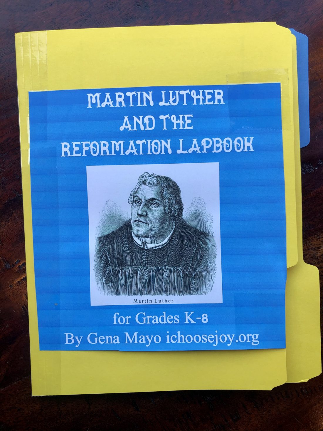 Unit Study Lapbook on Martin Luther and the Reformation