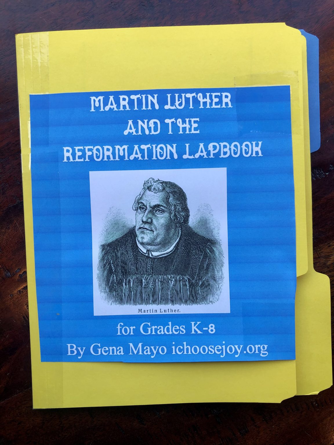 Unit Study Lapbook on Martin Luther and the Reformation