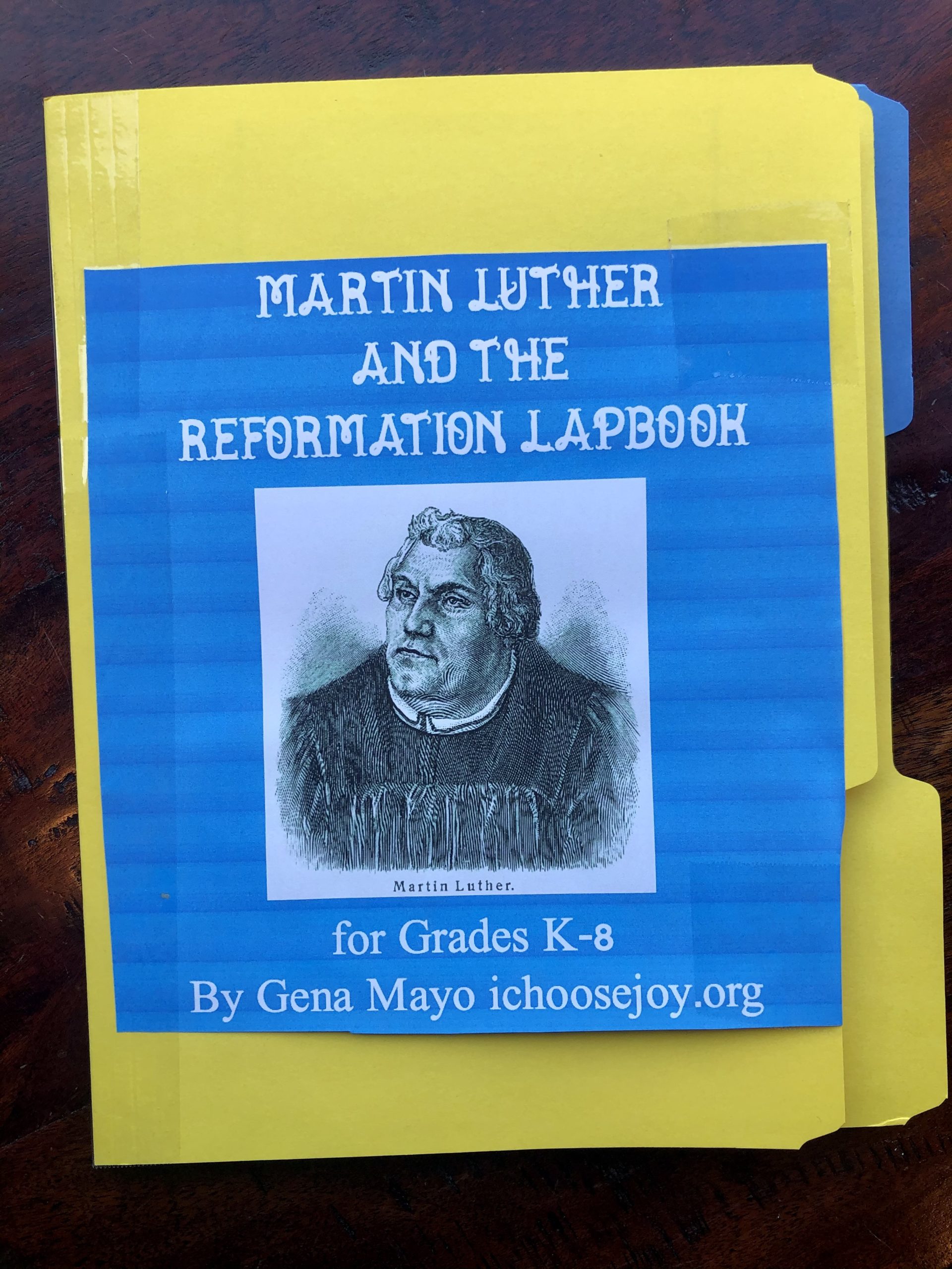 Unit Study Lapbook on Martin Luther and the Reformation