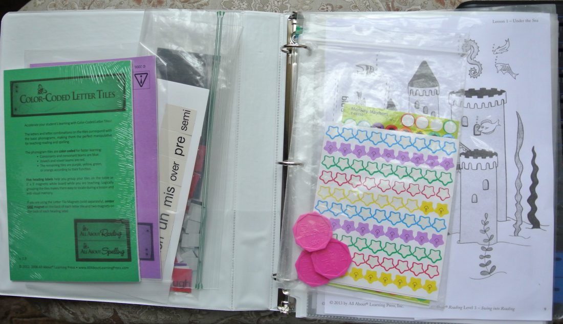 How to Set Up an All About Reading or Spelling Notebook