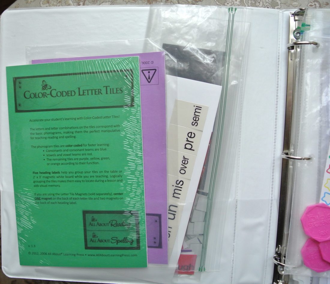 How to Set Up an All About Reading or Spelling Notebook