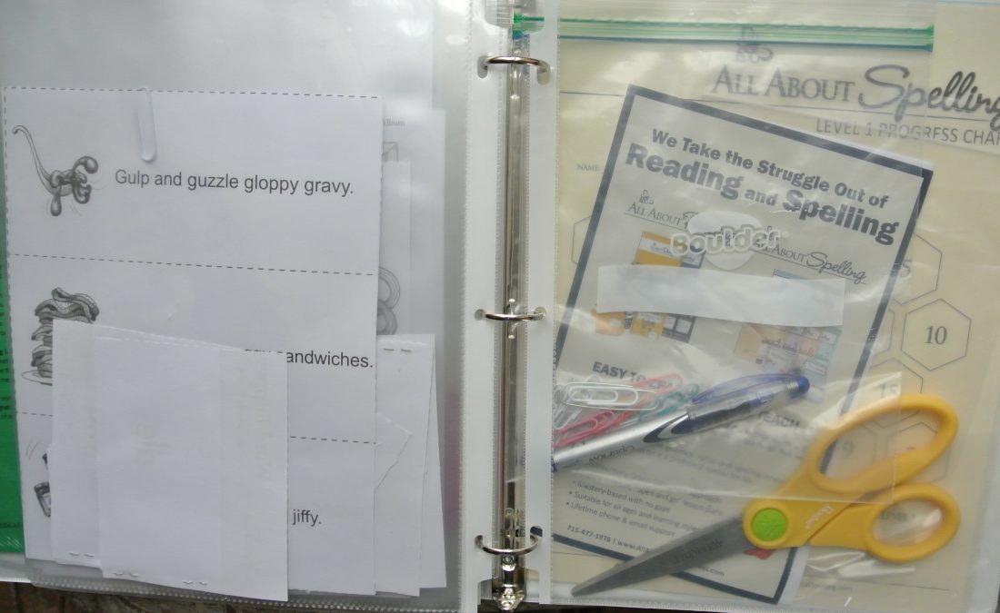 How to Set Up an All About Reading or Spelling Notebook