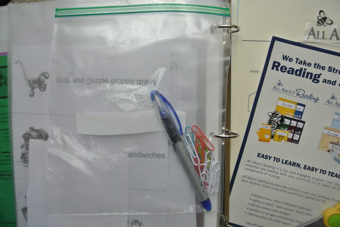 How to Set Up an All About Reading or Spelling Notebook