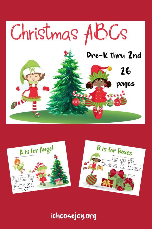 Christmas Elves ABC Printable Pack