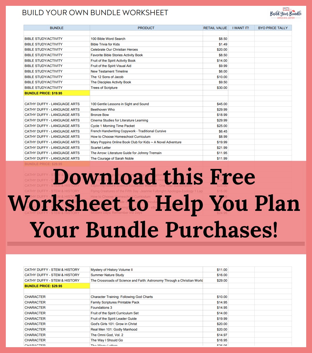 Insider Pro Tips for the 2020 Build Your Bundle Homeschool Sale