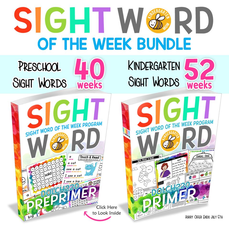 Crafty Classroom Sight Word of the Week Products