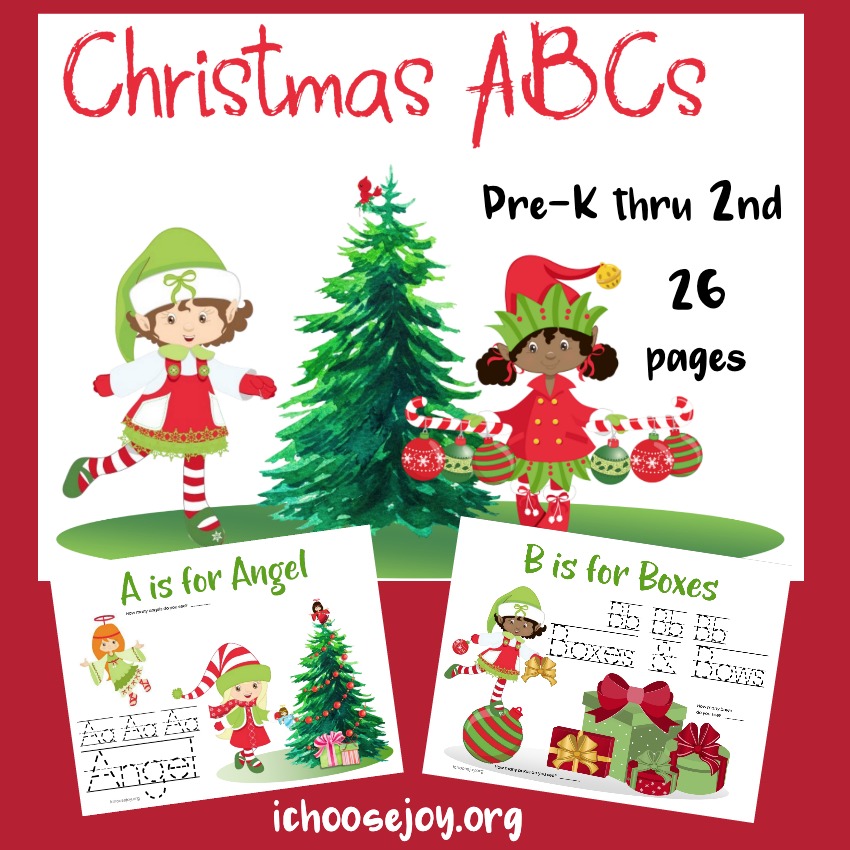Christmas Elves ABC Printable Pack