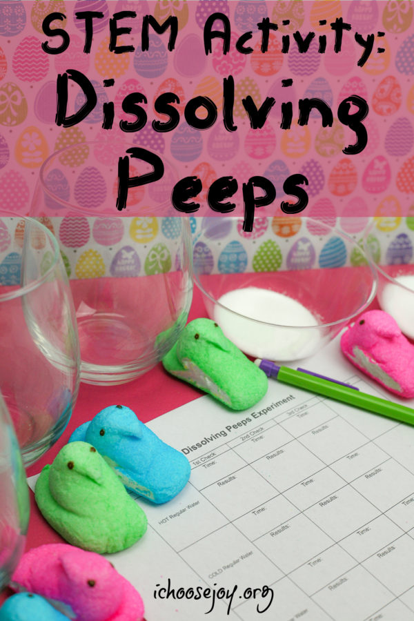 Dissolving Peeps Experiment: STEM Activity for Eastertime