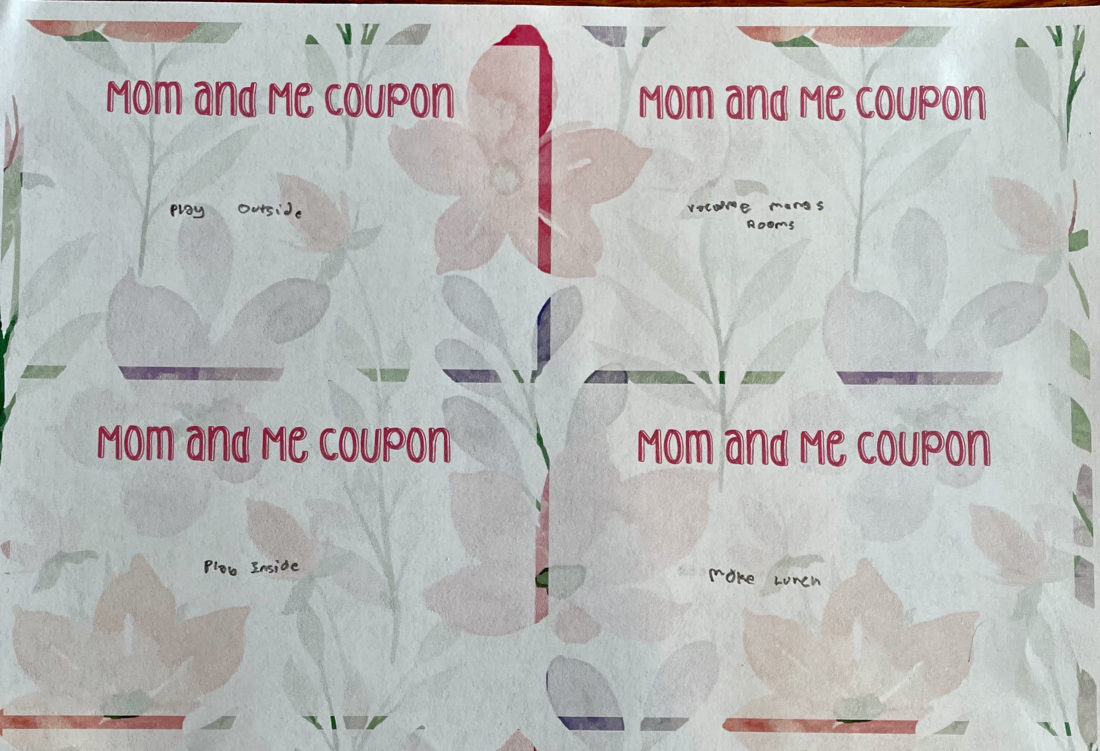 All About My Mom Questionnaire and Mom & Me Coupons
