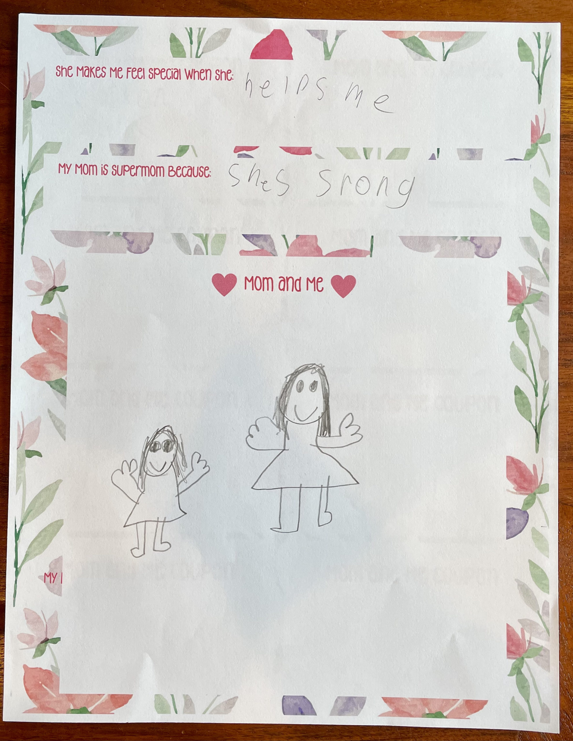 All About My Mom Questionnaire and Mom & Me Coupons