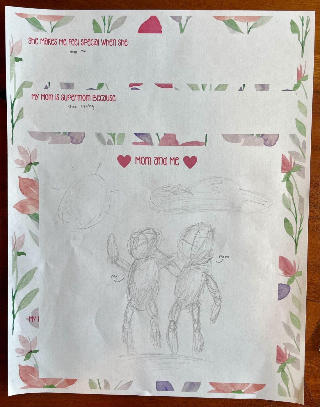 All About My Mom Questionnaire and Mom & Me Coupons