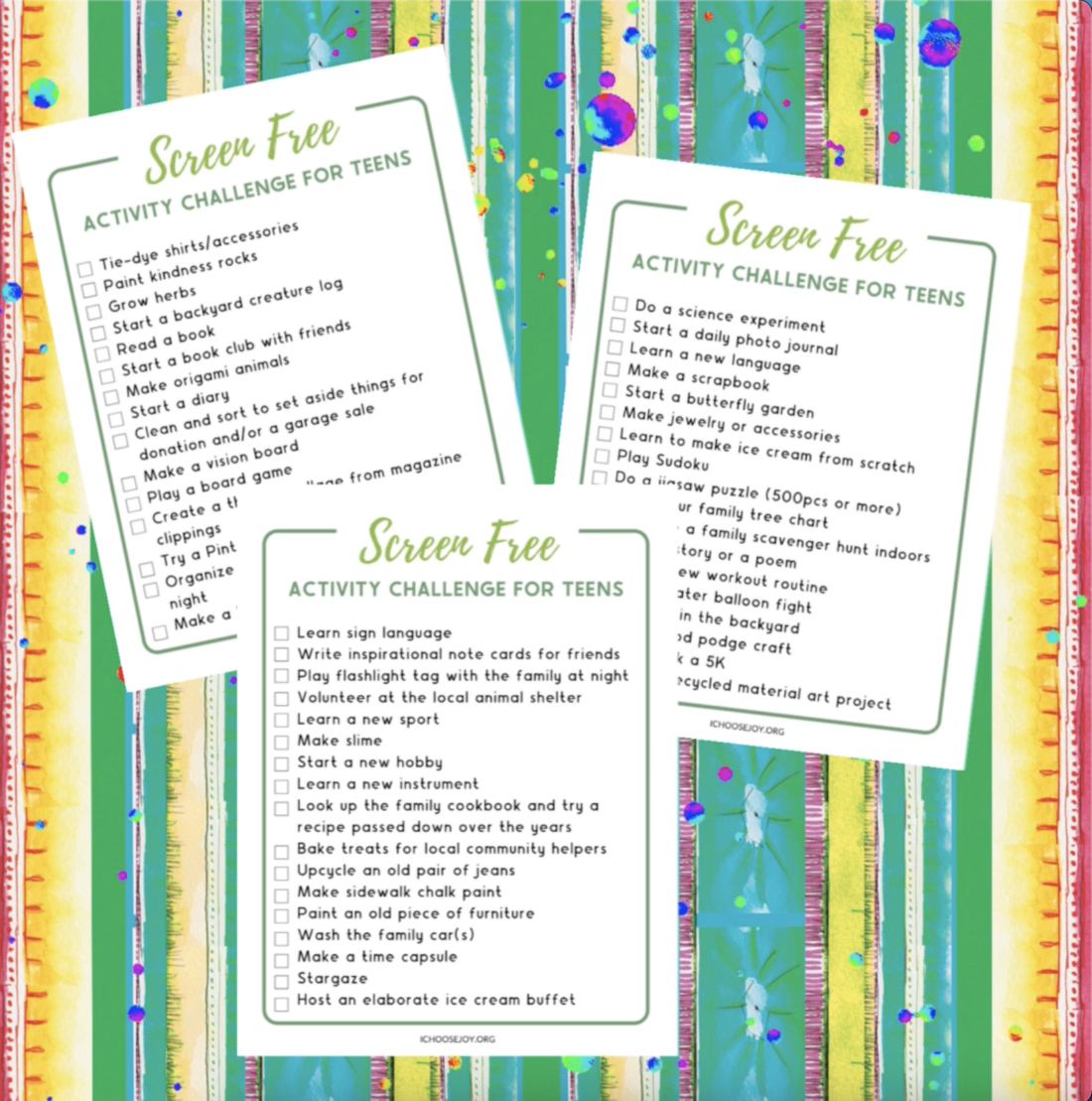 50 Screen-Free Activities for Teens