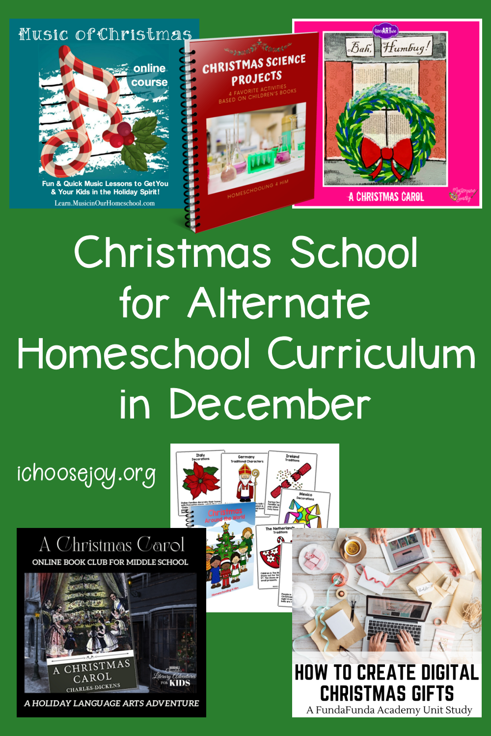 Christmas School for Alternate Homeschool Curriculum in December