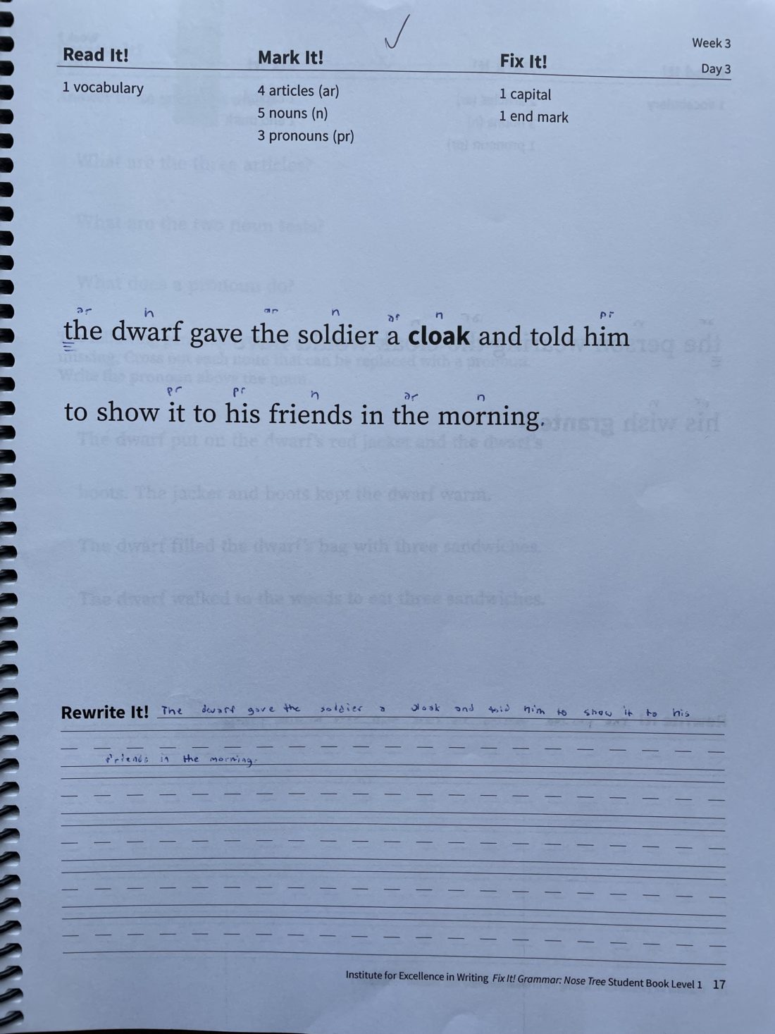 Homeschool Grammar with Fix It Grammar: a Review