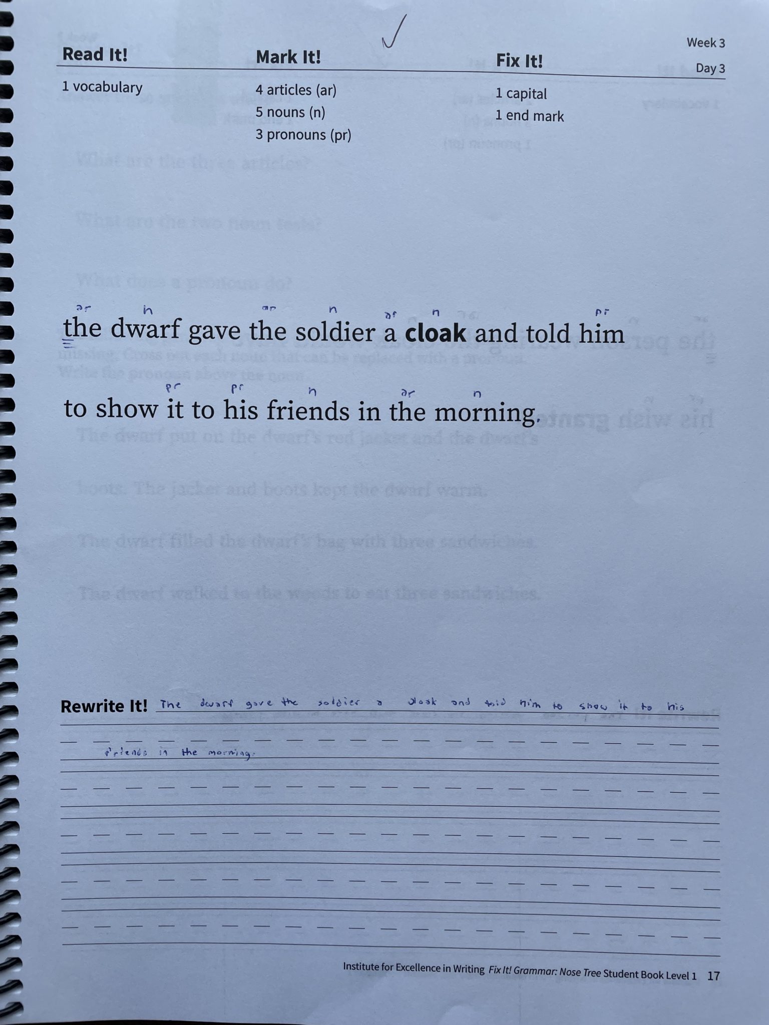 Homeschool Grammar with Fix It Grammar: a Review