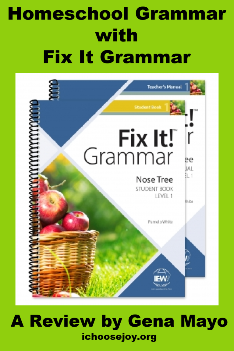 Homeschool Grammar with Fix It Grammar: a Review