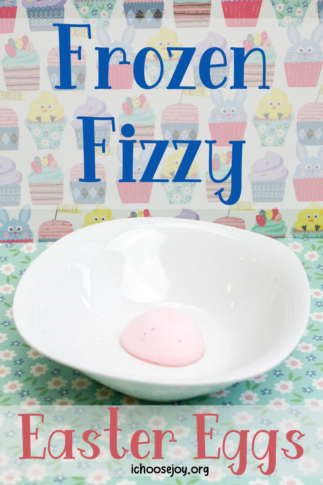Frozen Fizzy Easter Eggs STEM Activity for Easter