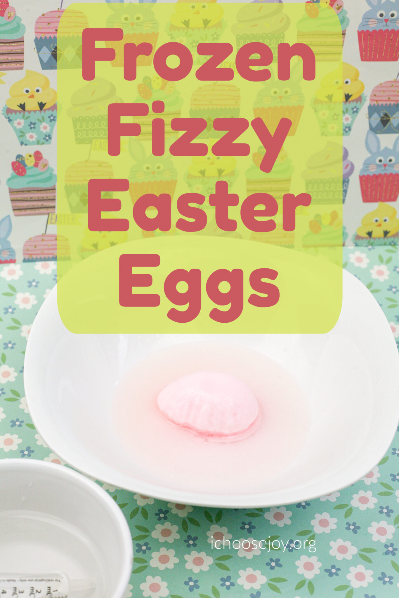 Frozen Fizzy Easter Eggs STEM Activity for Easter
