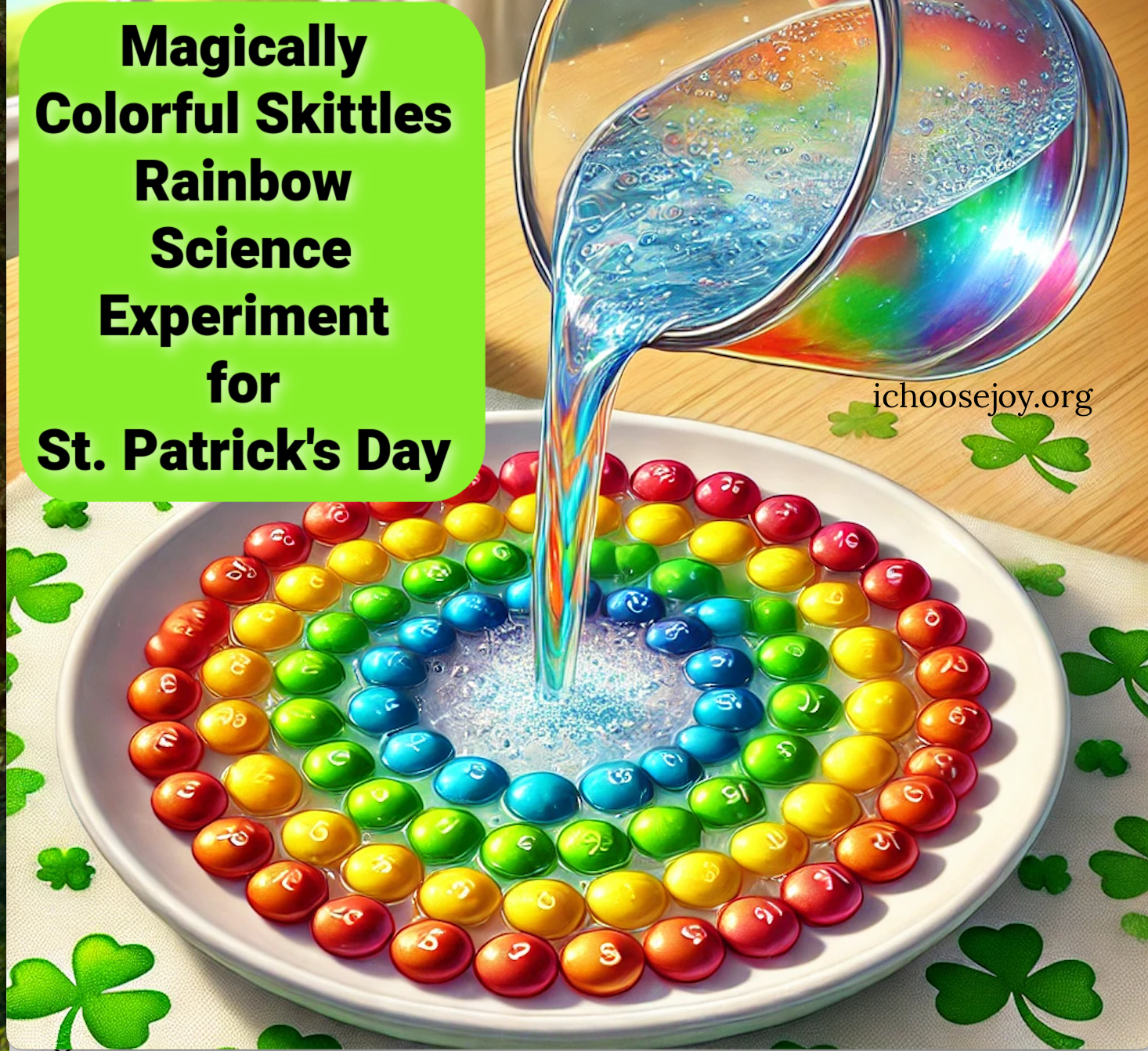 Magically Colorful Skittles Rainbow Science Experiment for St. Patrick ...